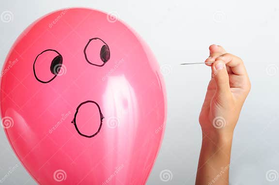 Menaced balloon stock image. Image of concept, threaten - 6672689