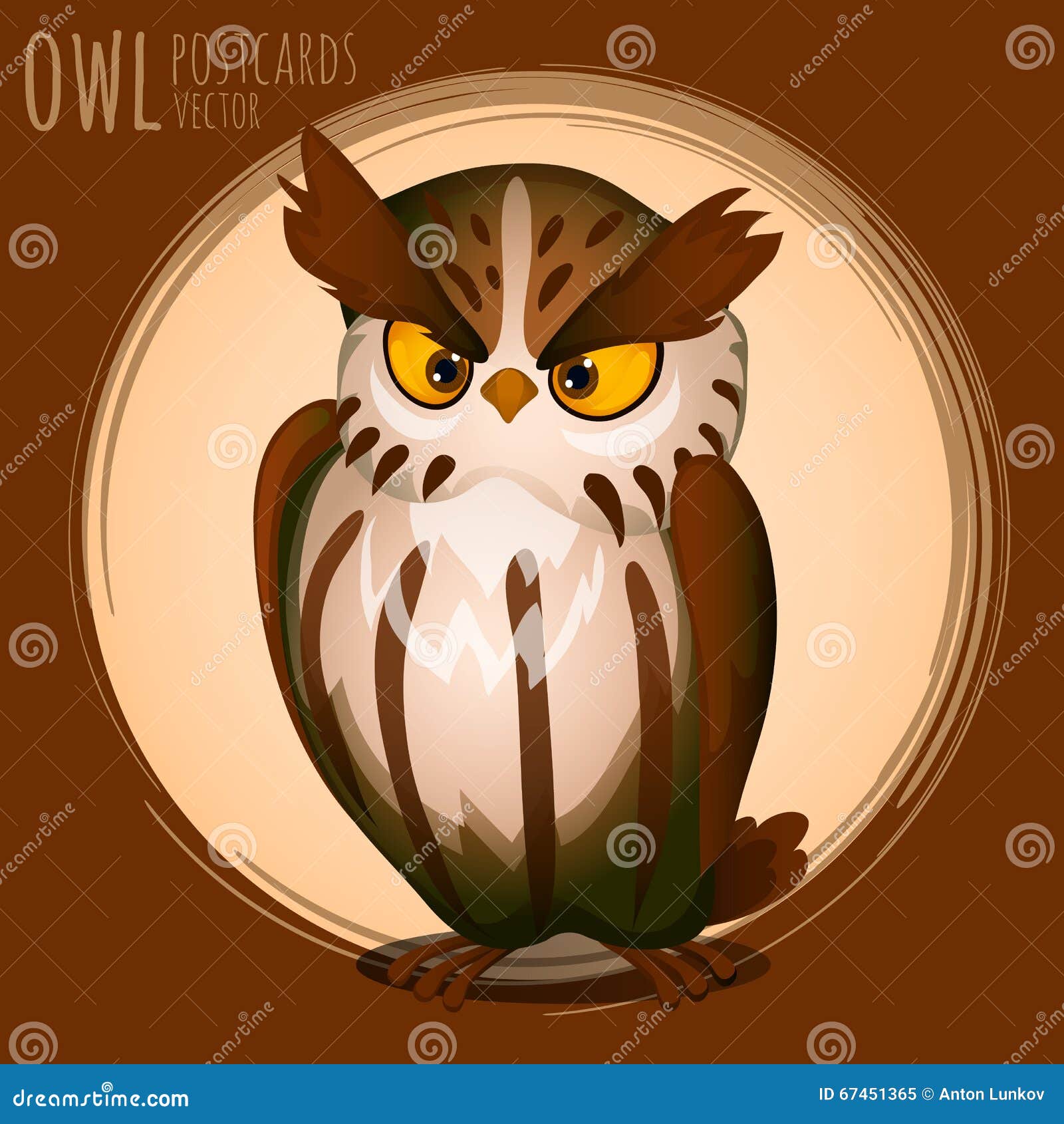 Menacing Cartoon Mustached Man With A Cigarette In His Mouth Vector ...