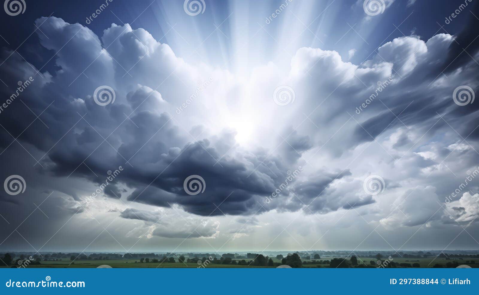 The Menacing Dance of Ominous Clouds in an Overcast Sky. Generative AI ...