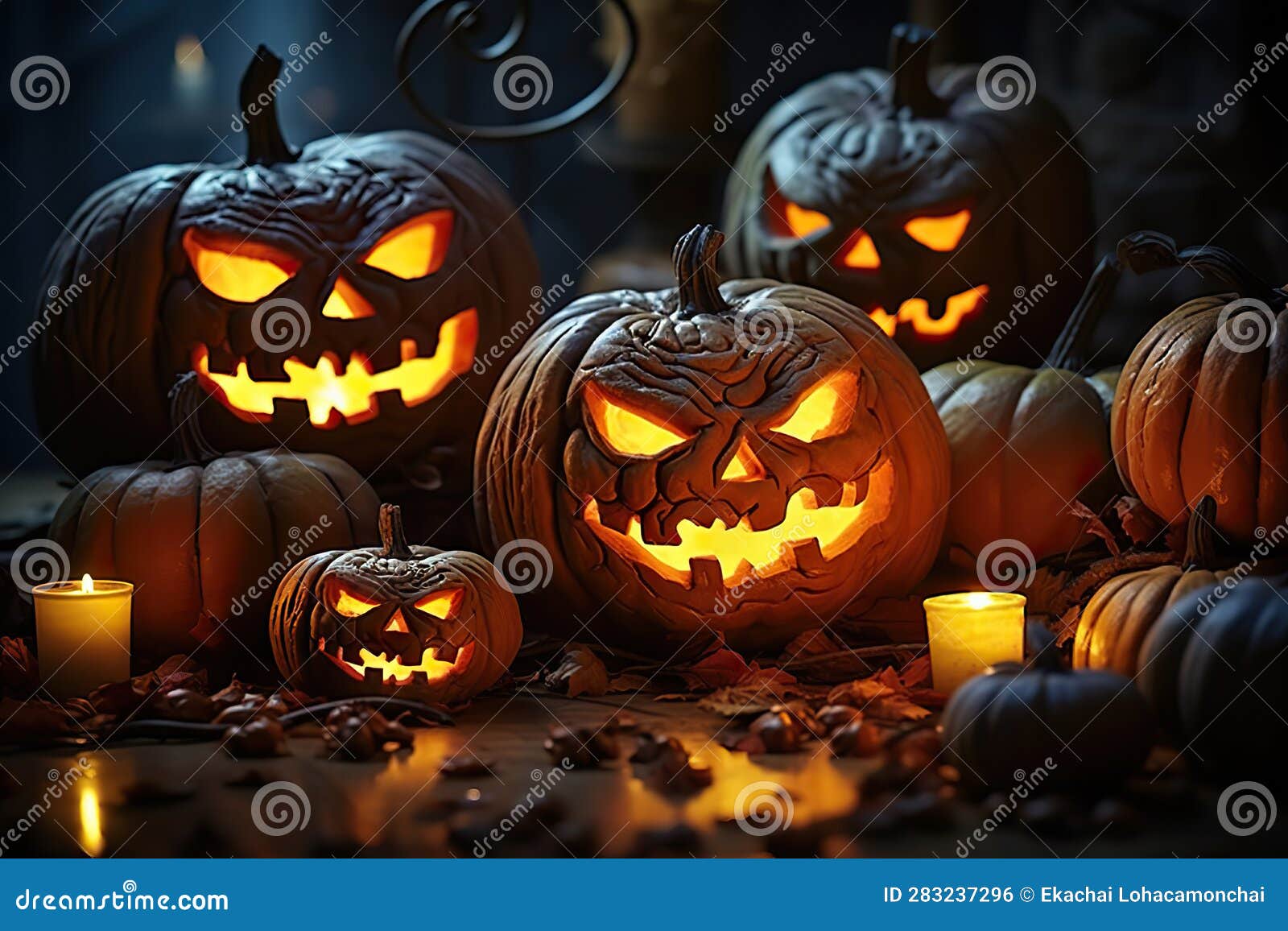 Menacing Halloween Pumpkins: Spooky and Terrifying Jack-o -Lanterns ...