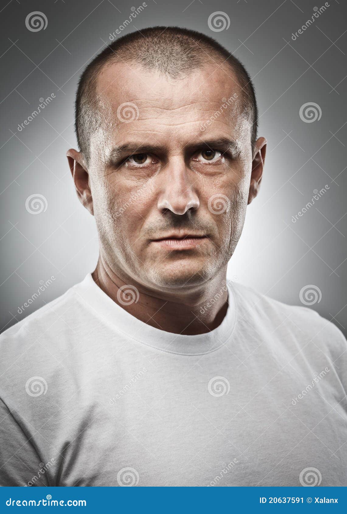 Menacing man portrait stock image. Image of caucasian - 20637591
