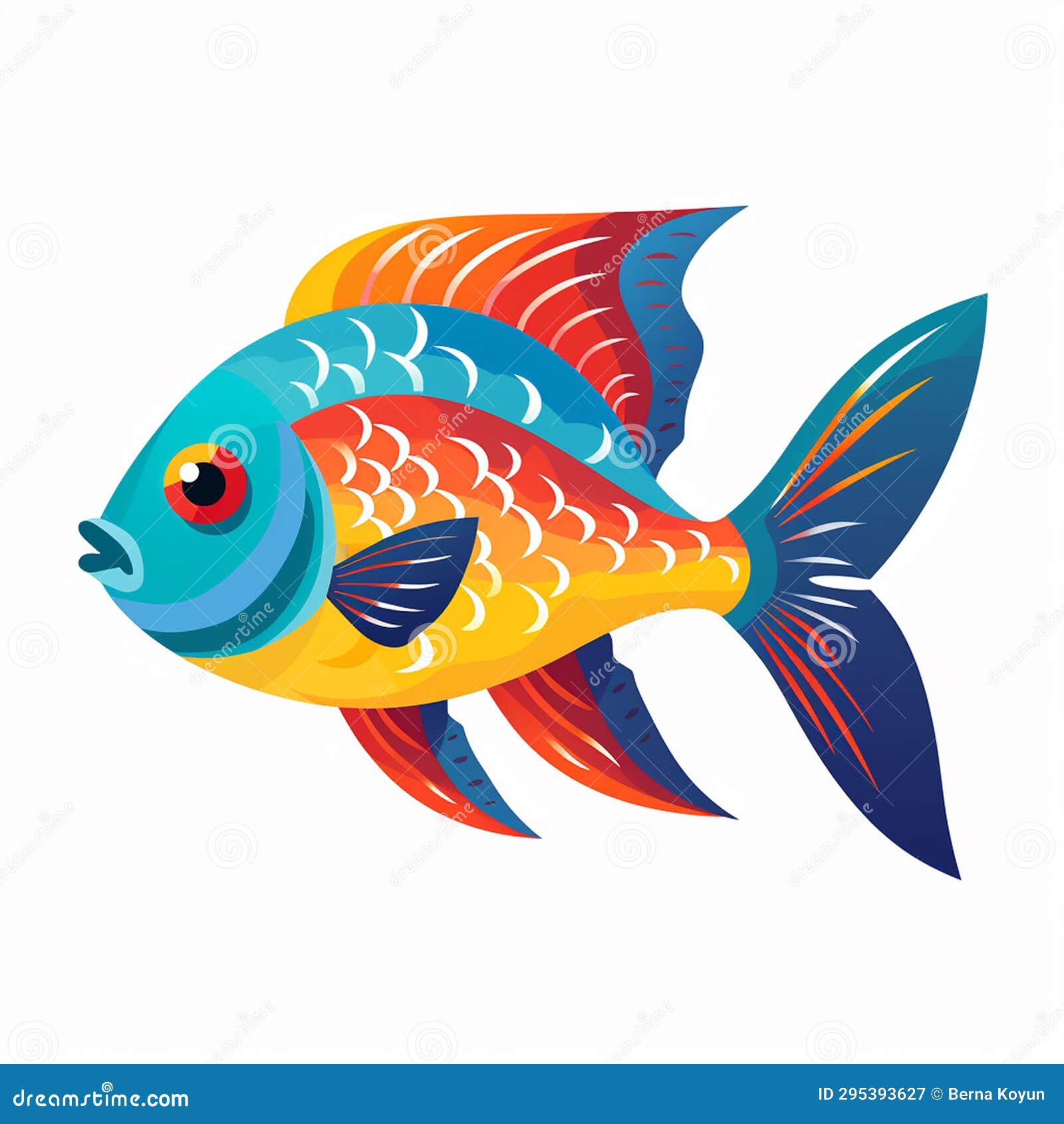 Menacing Piranha Fish Illustration Stock Illustration - Illustration of ...