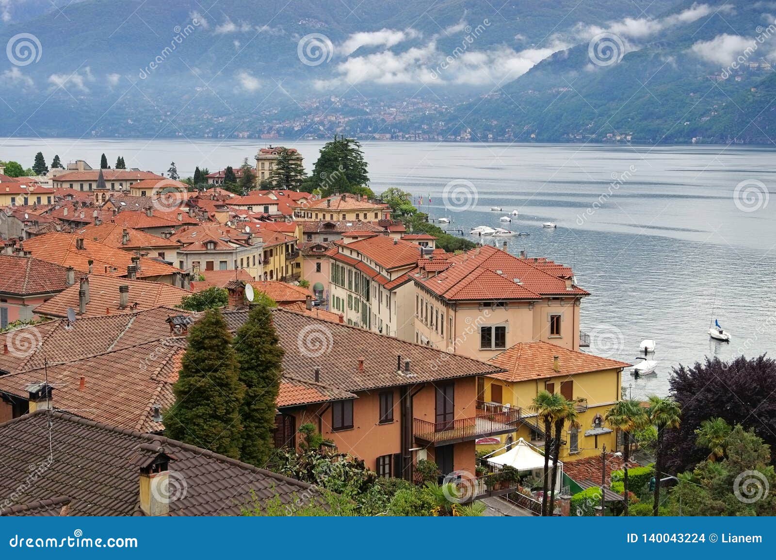 Menaggio on Lake Como, Lombardy Stock Photo - Image of menaggio ...