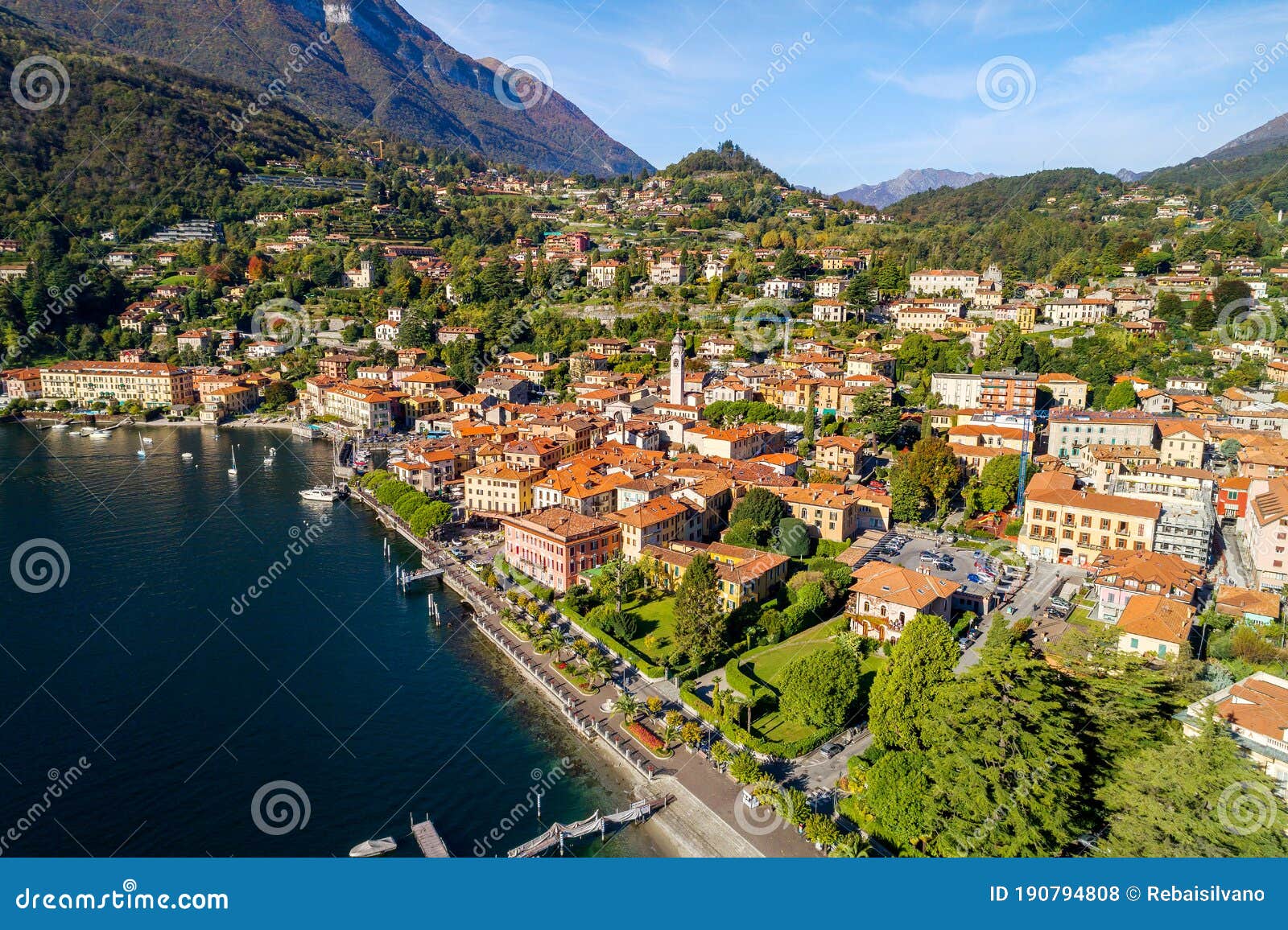 Menaggio - Lake Como it editorial stock photo. Image of architecture ...