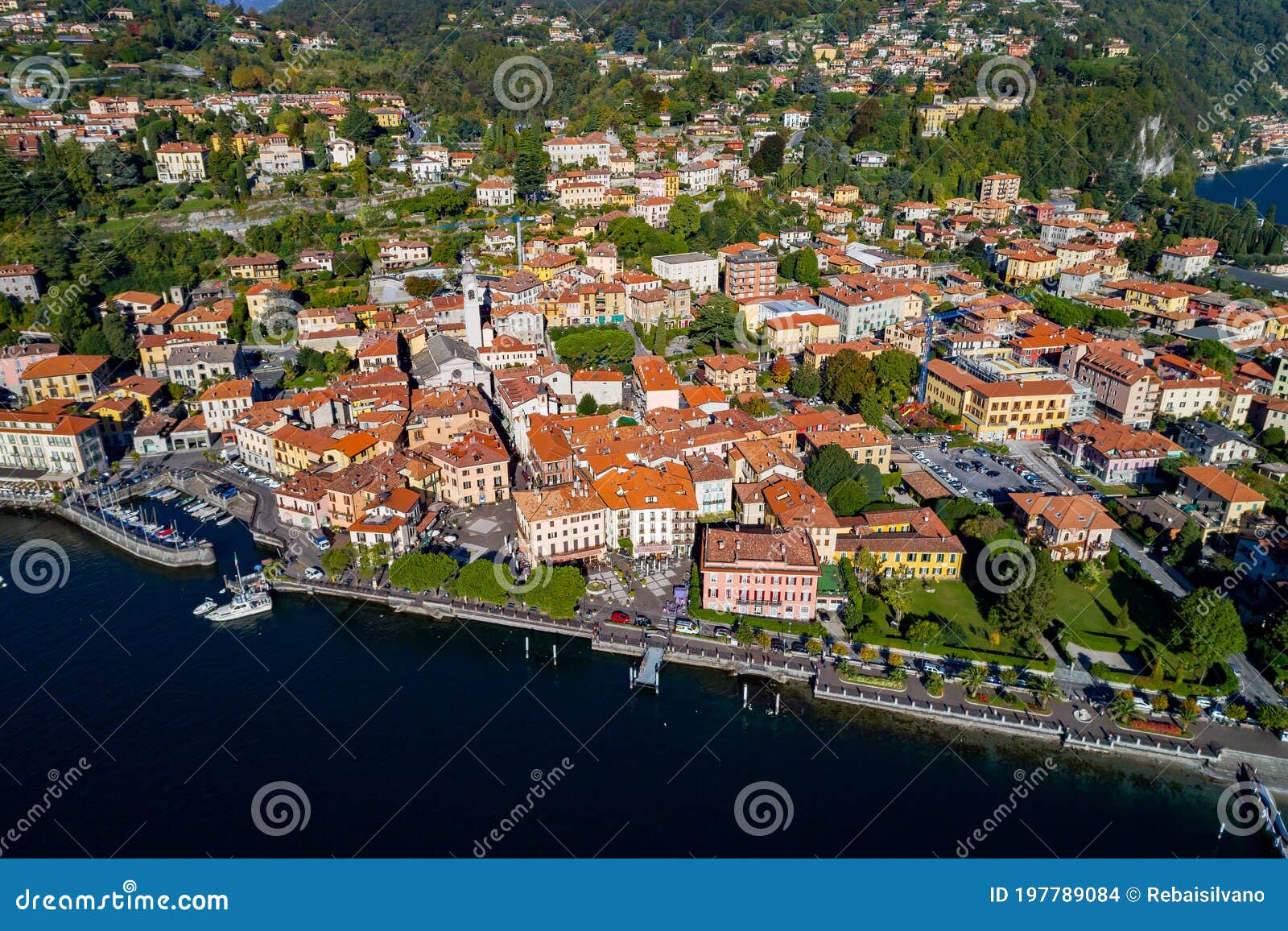Menaggio - Lake Como it - Panoramic Editorial Stock Image - Image of ...