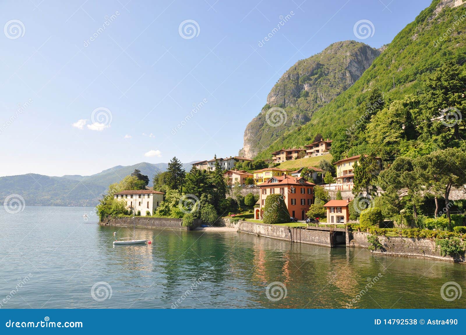 Menaggio Town at Italian Lake Como Stock Photo - Image of fascinating ...