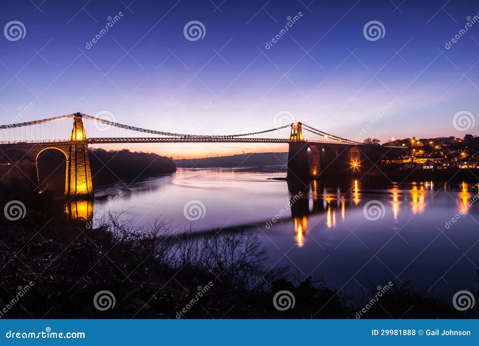 Menai Bridge stock photo. Image of straits, anglesey - 29981888