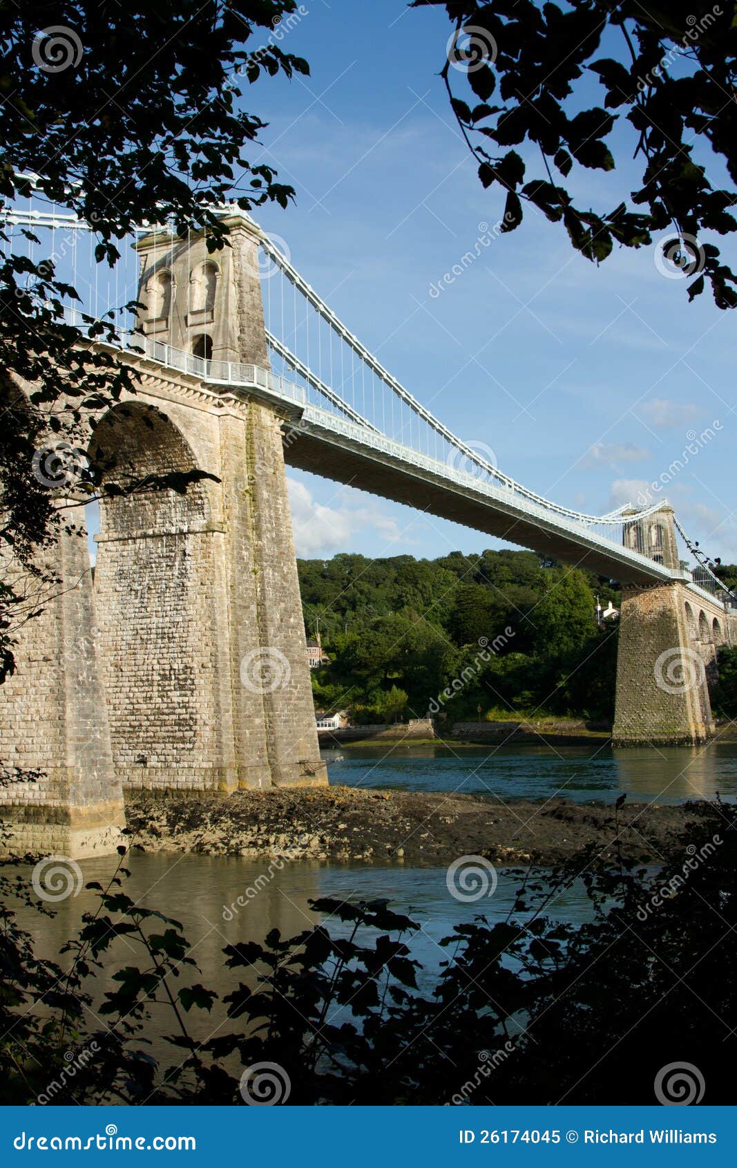 Menai Suspension Bridge. Royalty-Free Stock Photography | CartoonDealer ...