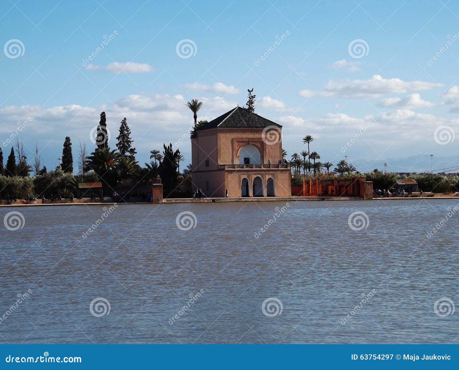 Menara Gardens, Marrakech, Morocco Stock Image - Image of commissioned ...