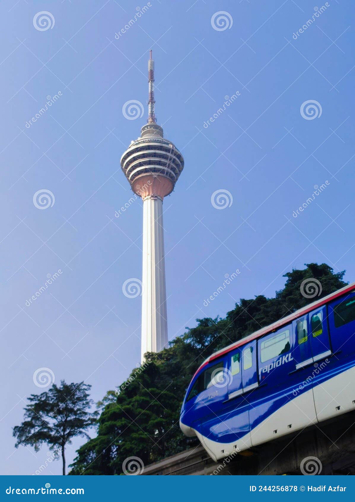 Menara Kuala Lumpur editorial stock photo. Image of lighting - 244256878