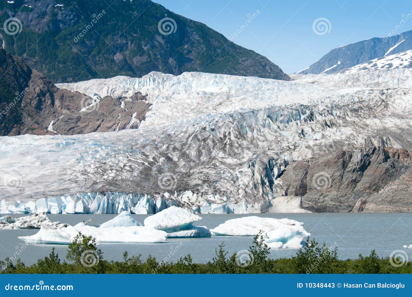 Mendenhall Glacier In Juneau, Alaska Royalty-Free Stock Image ...