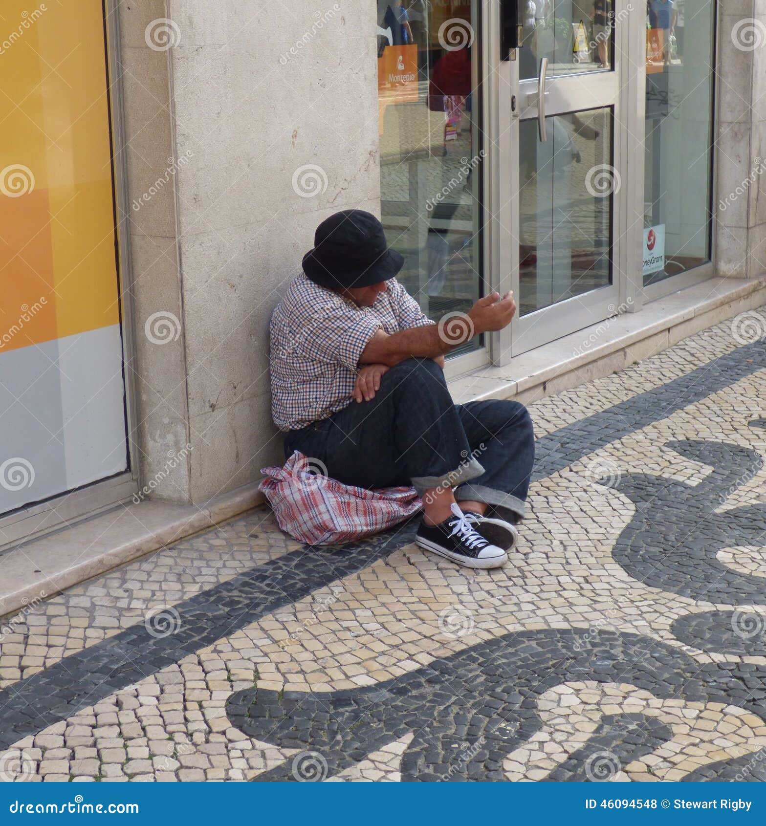 Mendiant photo stock éditorial. Image du achats, homme - 46094548