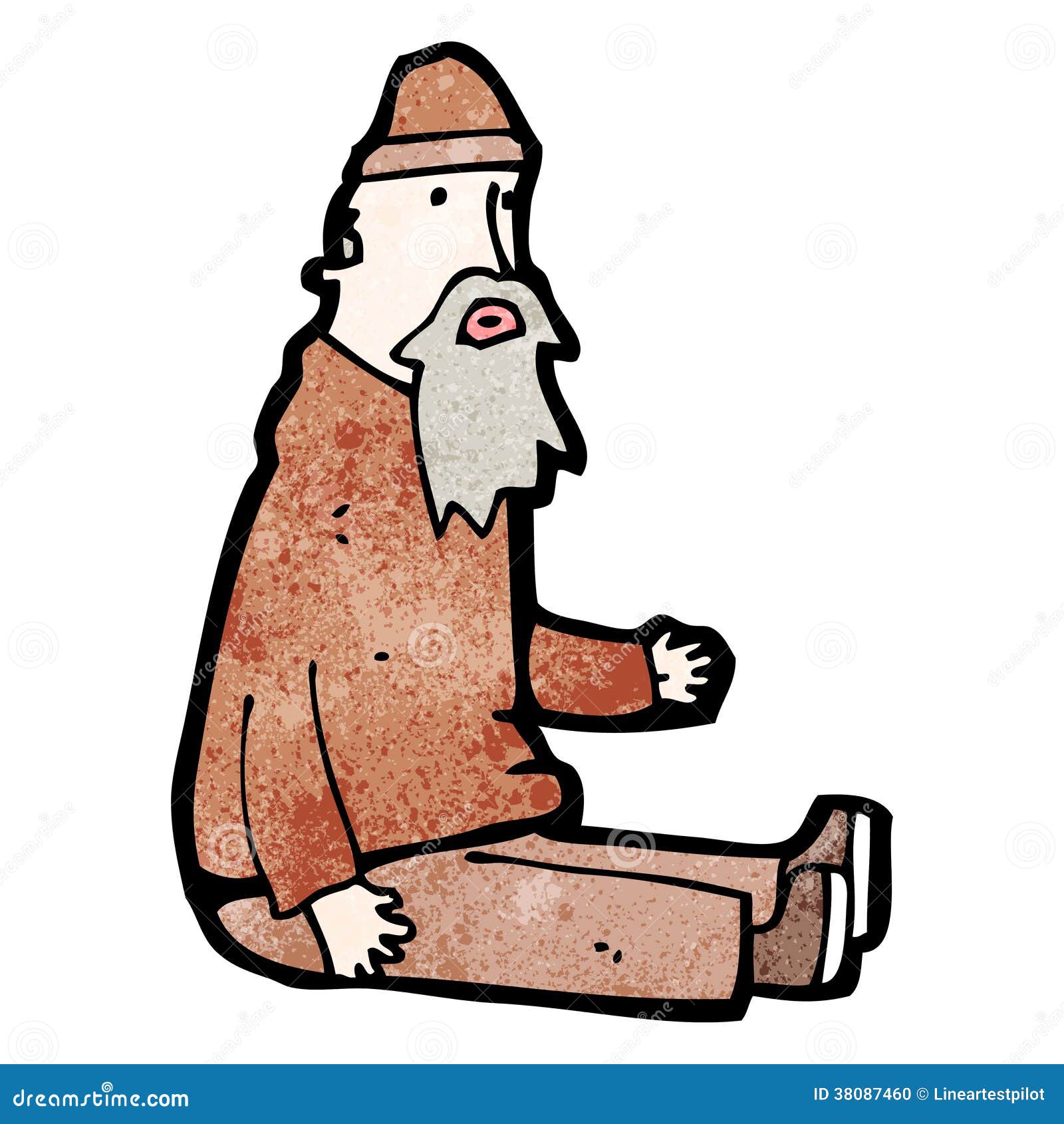 Mendigo Dos Desenhos Animados Ilustração do Vetor - Ilustração de ...