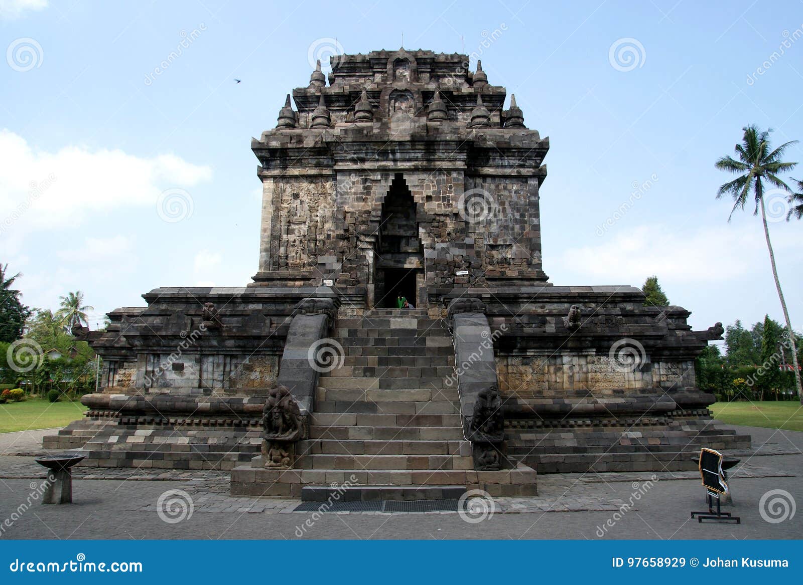 Mendut Temple stock image. Image of oriental, archaeological - 97658929