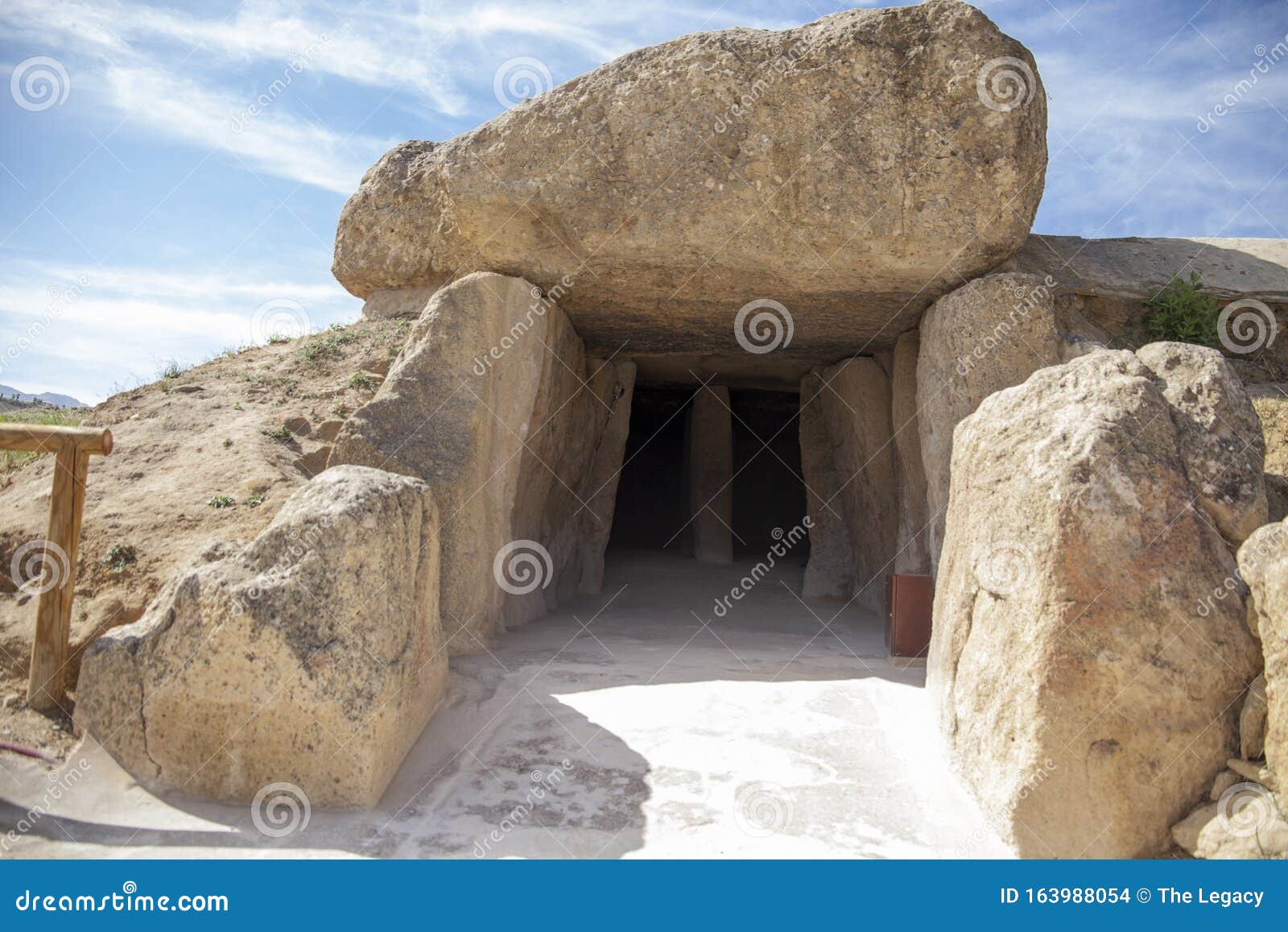 The Dolmen of Menga 3500 BC Stock Photo - Image of metres, height ...