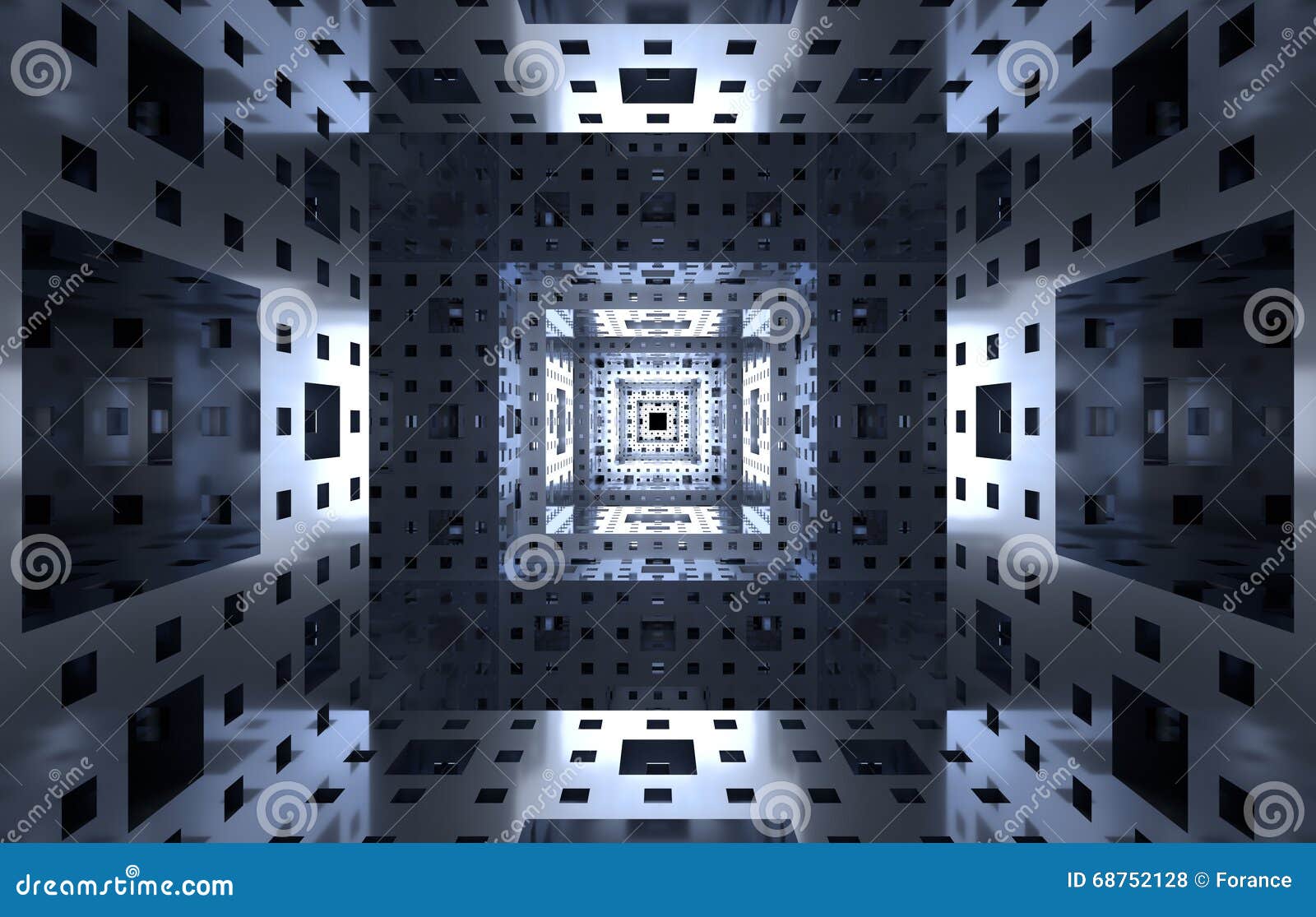 Menger Sponge Background stock illustration. Illustration of square ...