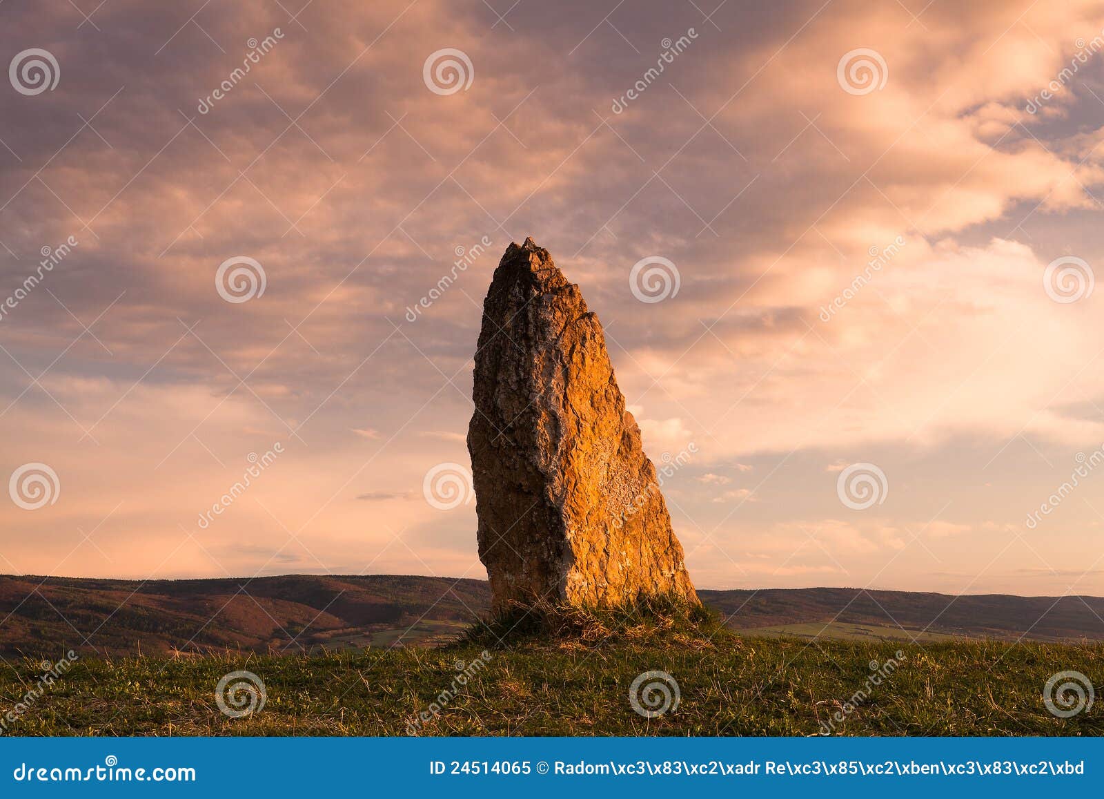 The Menhir stock image. Image of menhir, landmark, granite - 24514065