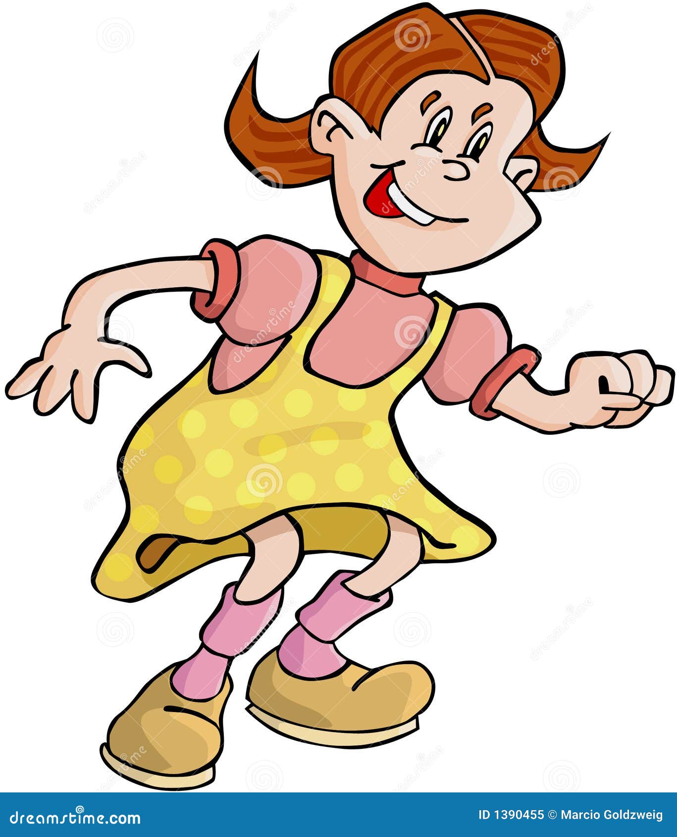 Menina ilustração stock. Ilustração de cartoon, artwork - 1390455