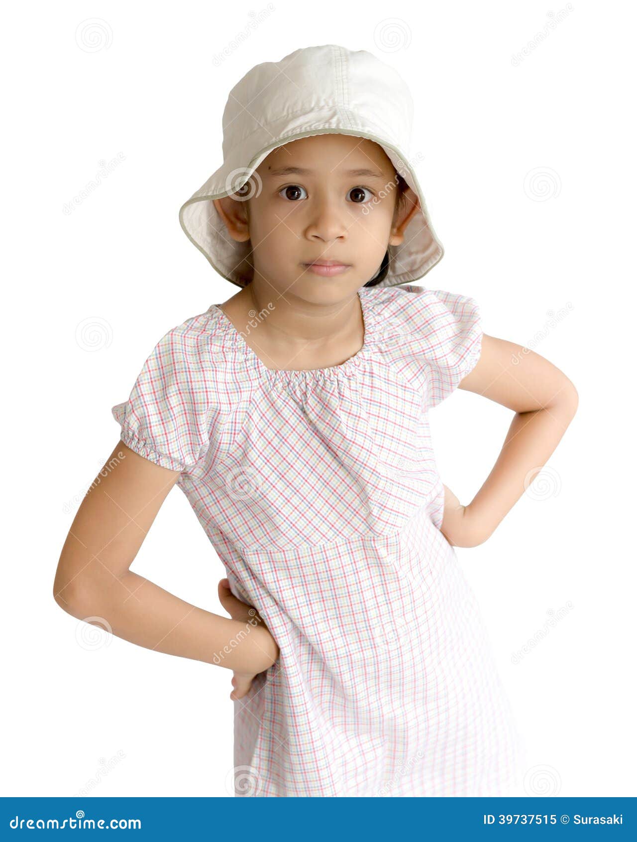 Menina Bonito Pequena Isolada Imagem de Stock - Imagem de beleza ...