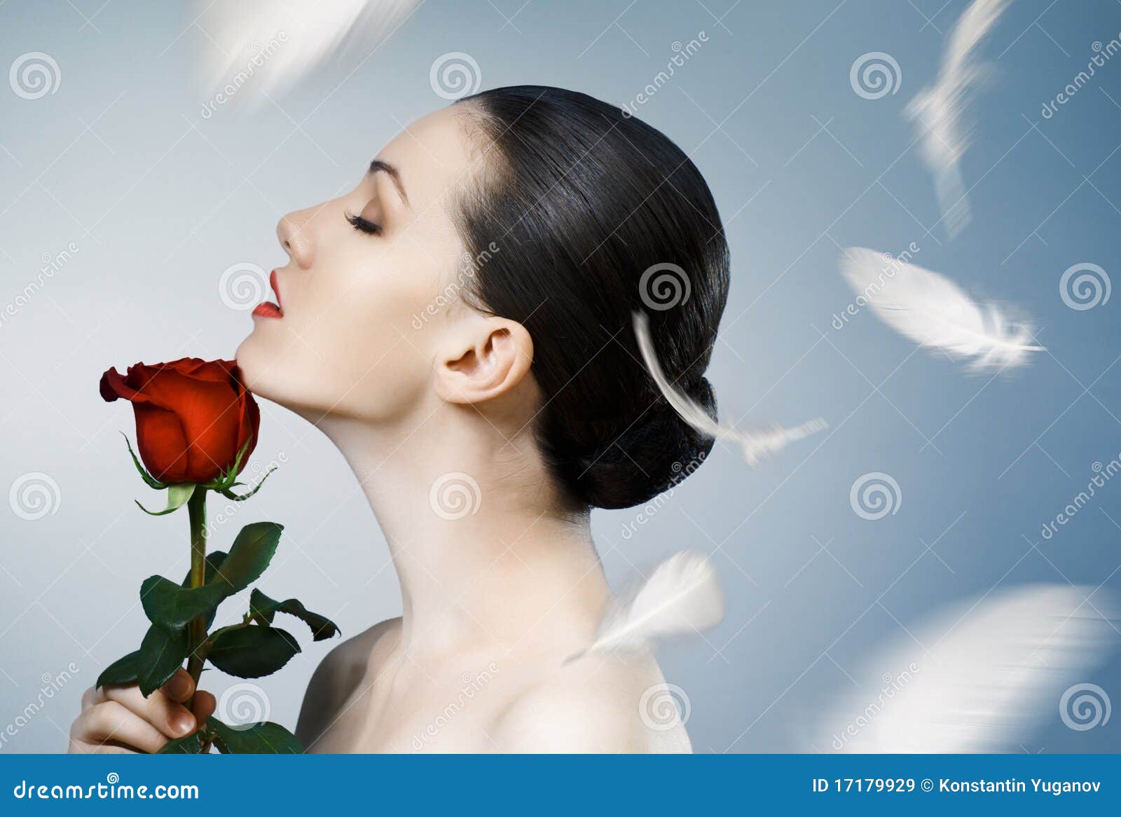 Menina de flor imagem de stock. Imagem de frescor, adulto - 17179929
