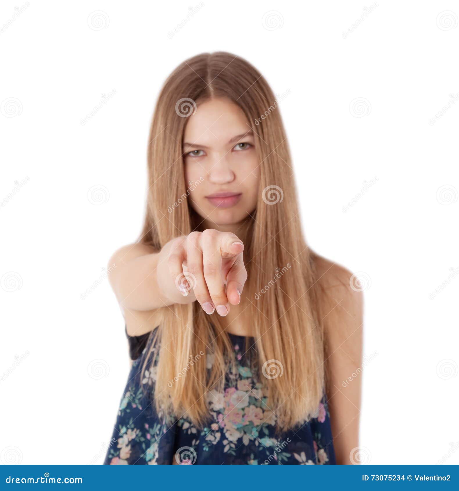Menina irritada foto de stock. Imagem de fêmea, menina - 73075234
