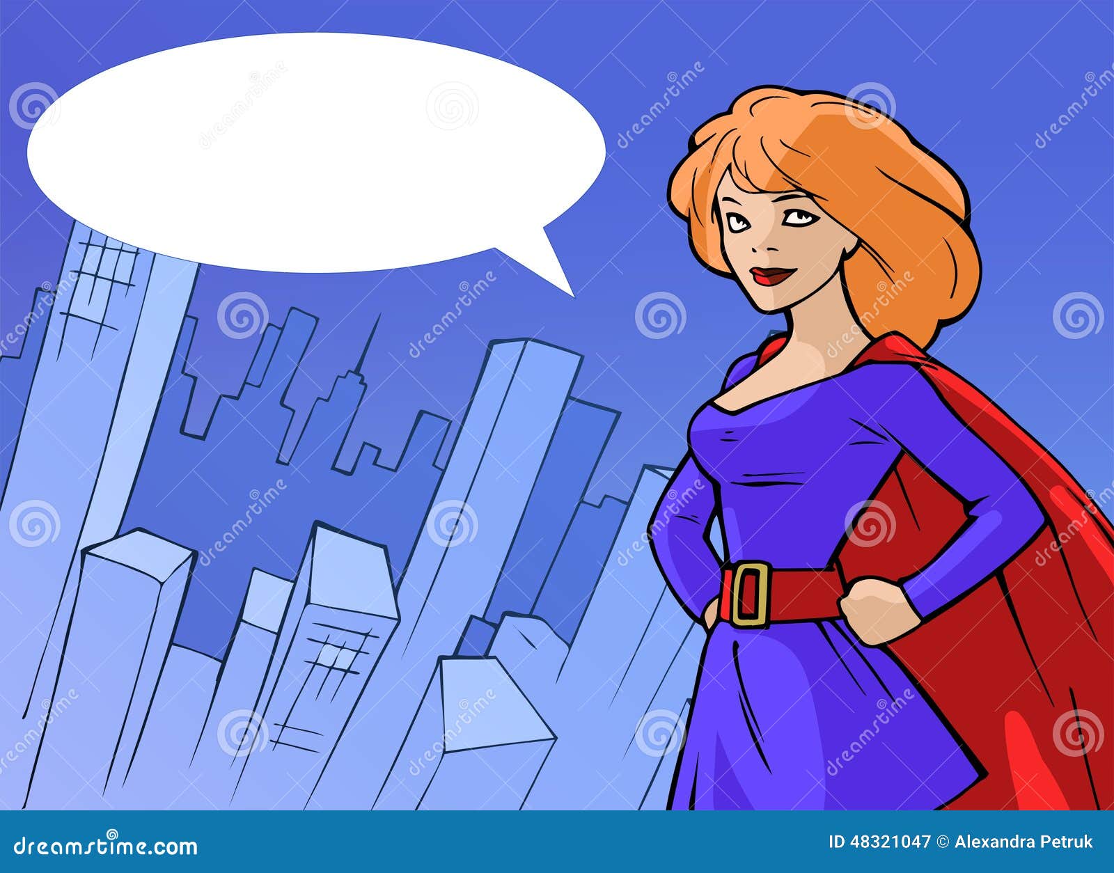 Menina super poderosa ilustração do vetor. Ilustração de ...