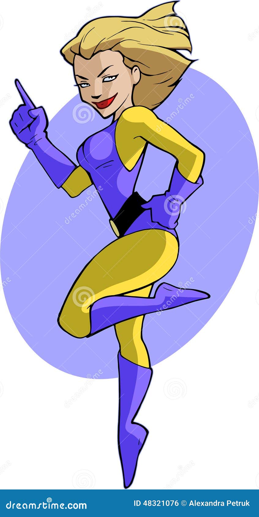 Menina super poderosa ilustração do vetor. Ilustração de muscular ...