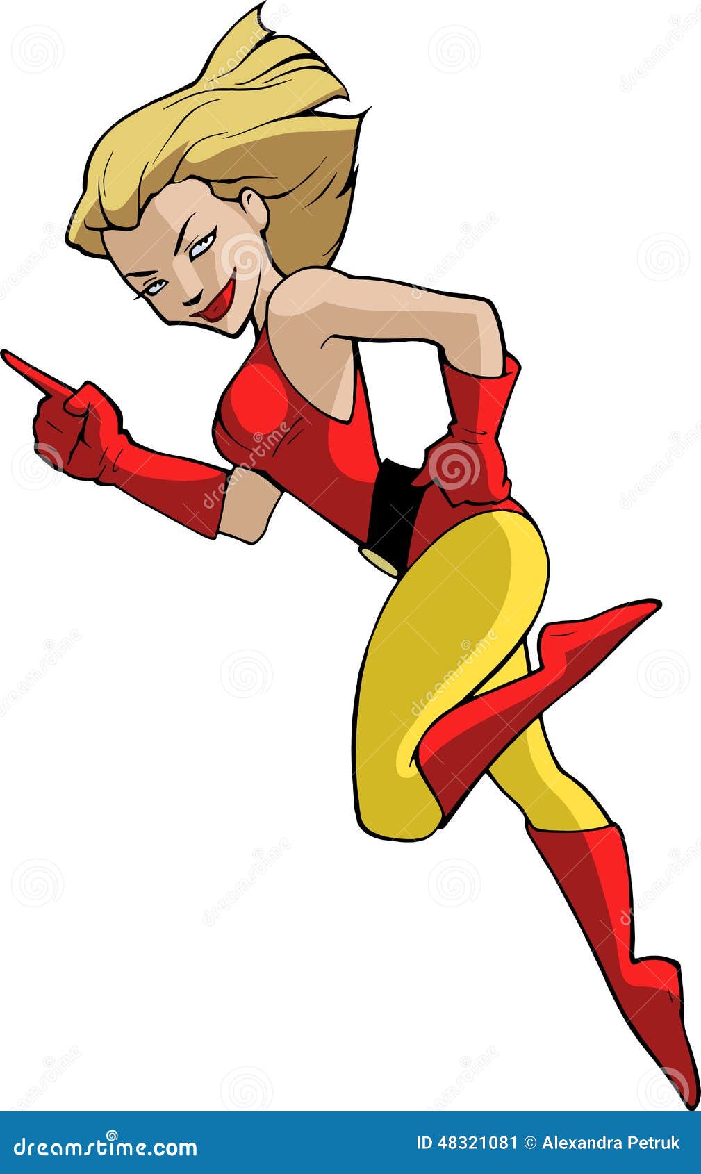 Menina super poderosa ilustração do vetor. Ilustração de poderoso ...