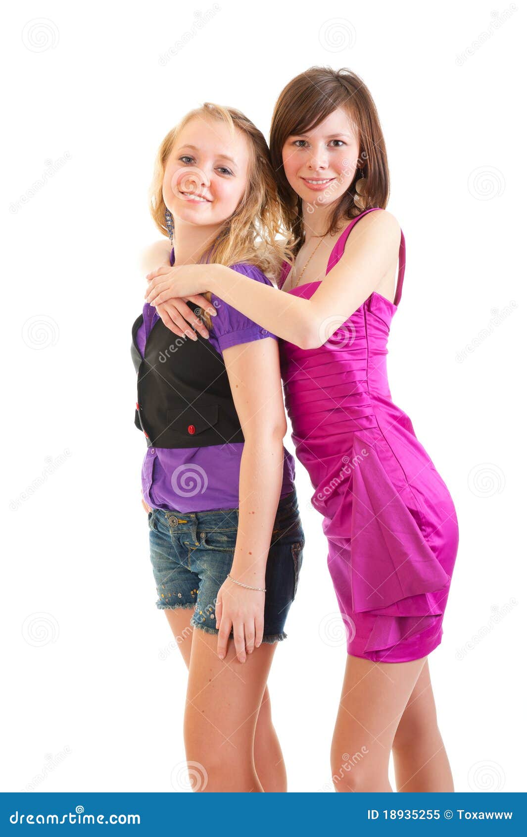 Meninas do estilo do clube imagem de stock. Imagem de pessoa - 18935255