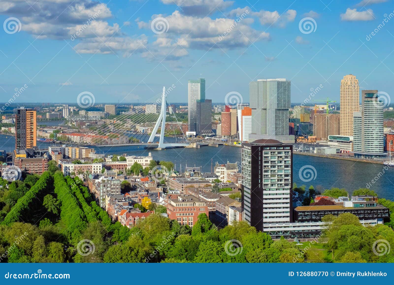 Mening Van De Stad Van Rotterdam En De Erasmus Brug Redactionele ...