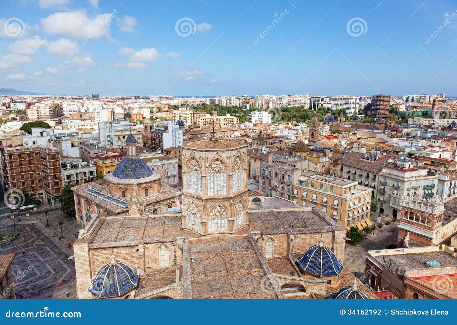 Mening Van Het Historische Centrum Van Valencia Stock Foto - Image of ...