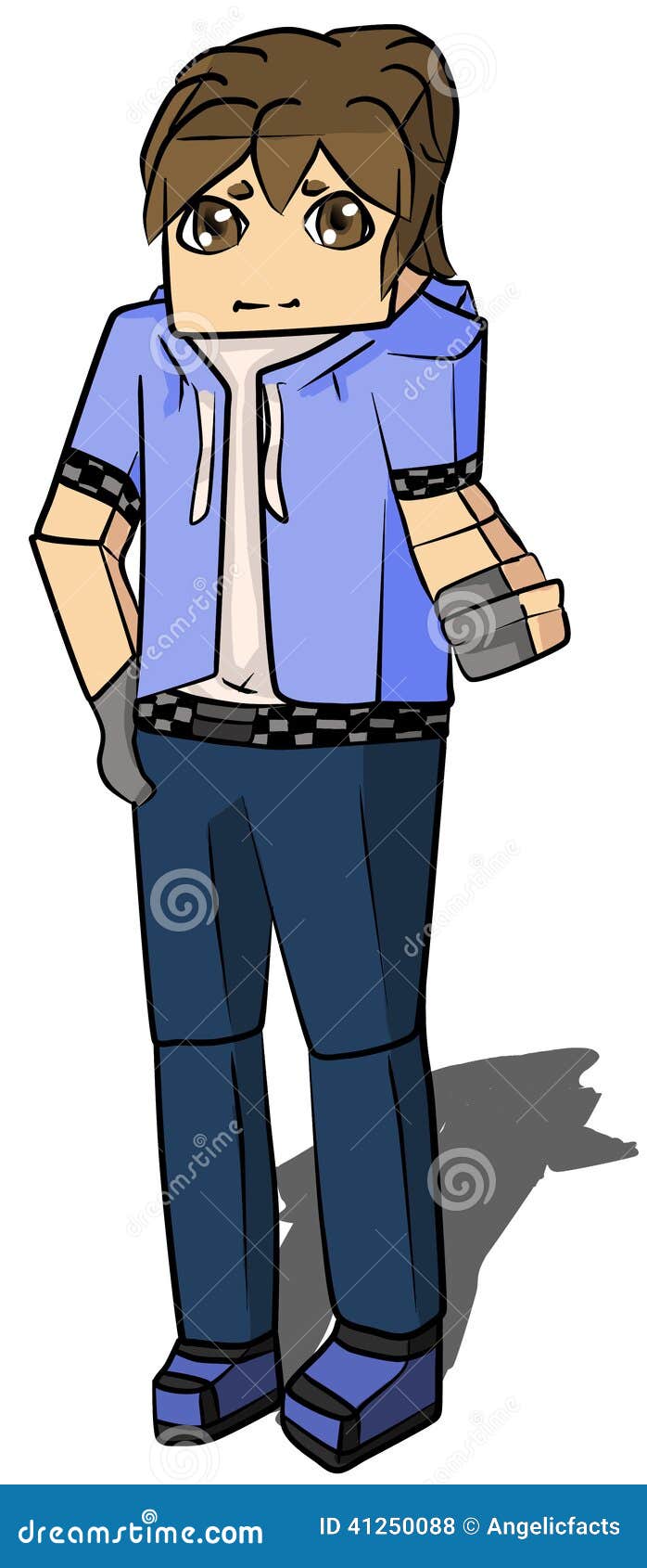 Menino de Minecraft ilustração stock. Ilustração de jogo - 41250088