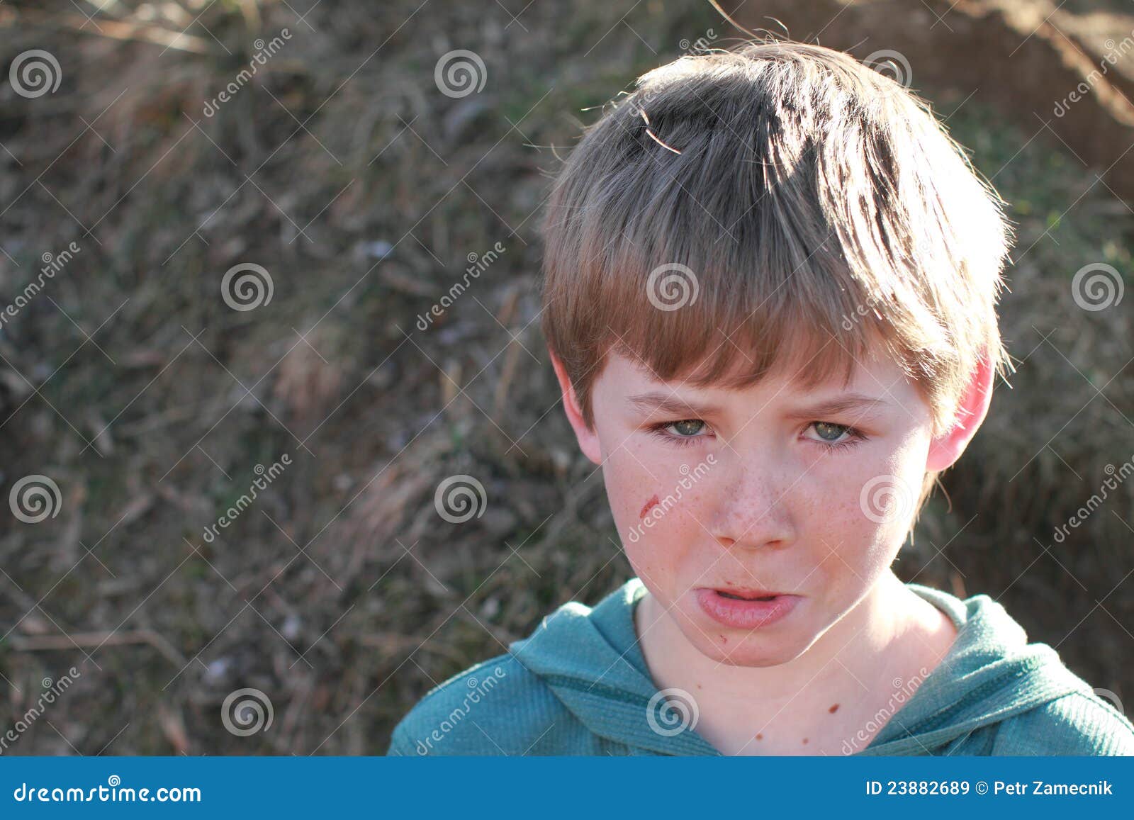 Menino irritado imagem de stock. Imagem de irritado, cara - 23882689