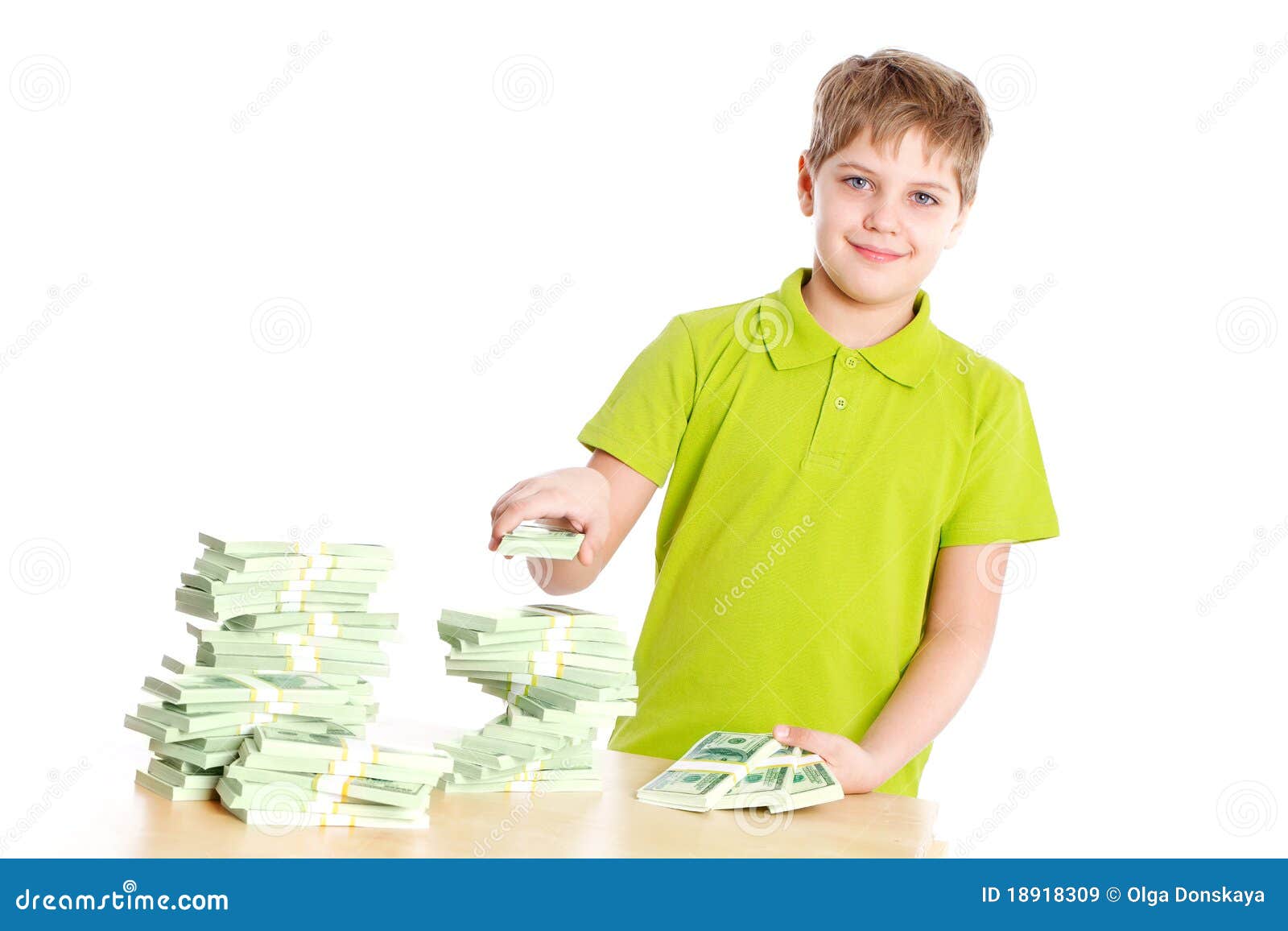 Menino rico novo imagem de stock. Imagem de câmara, branco - 18918309