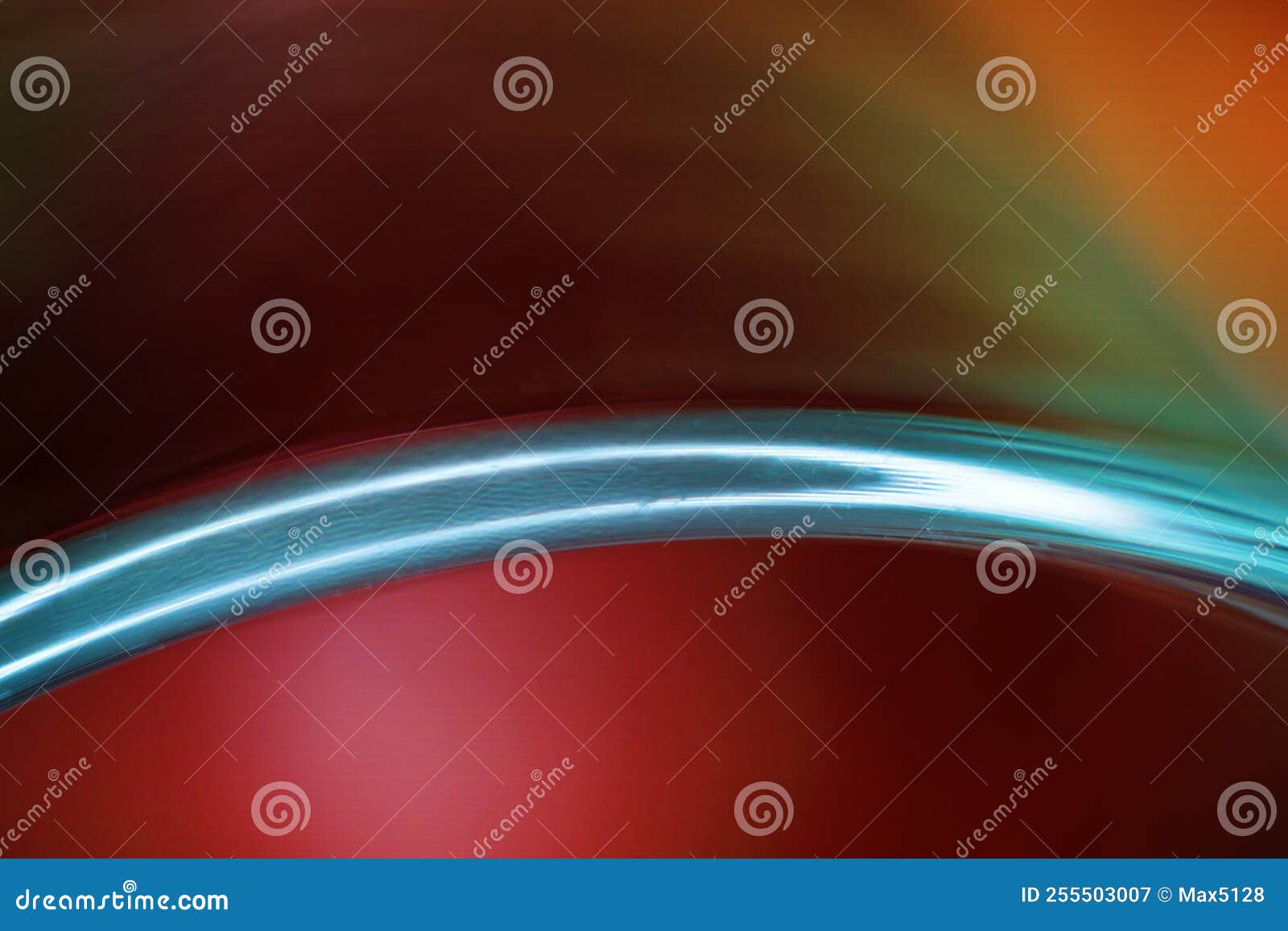 Meniscus is a Curved Free Surface of the Fluid Stock Image - Image of ...