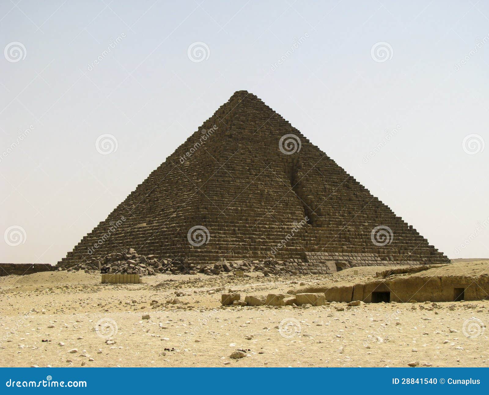 Menkaure pyramid stock photo. Image of africa, travel - 28841540