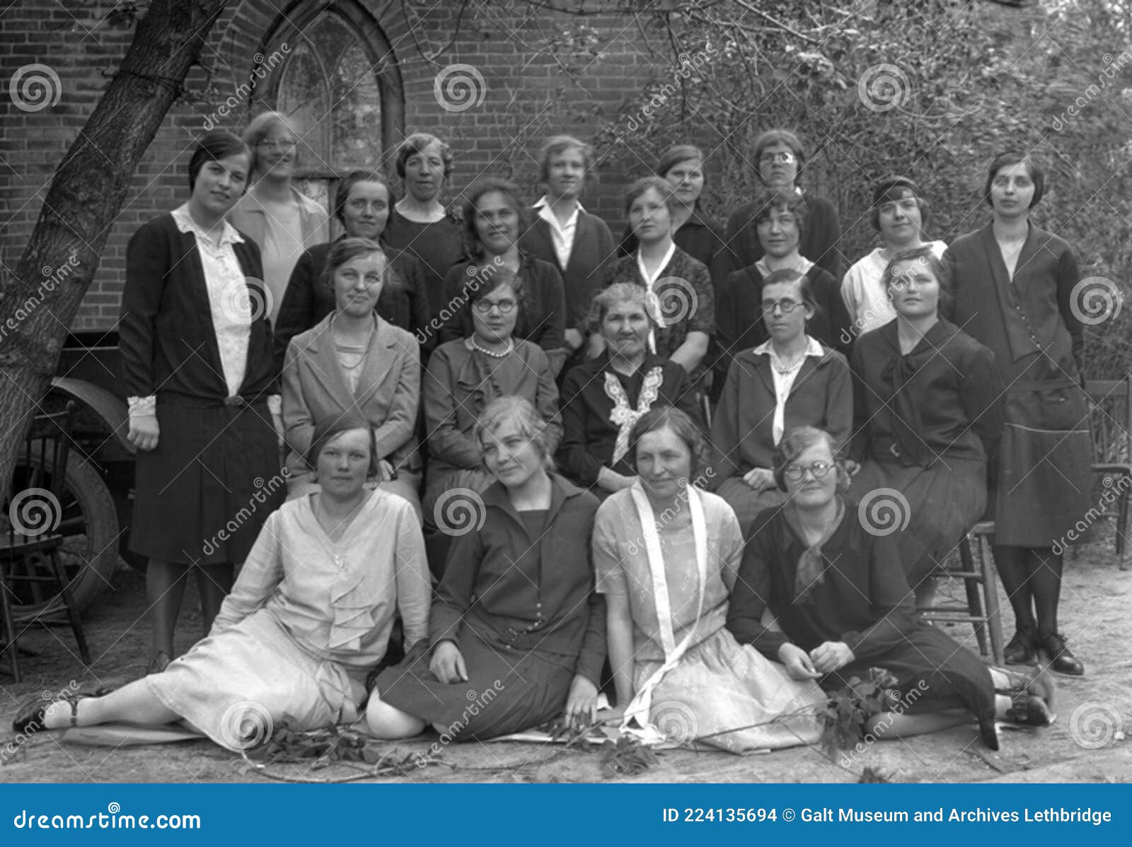 Mennonite Girls Group Picture. Image: 224135694