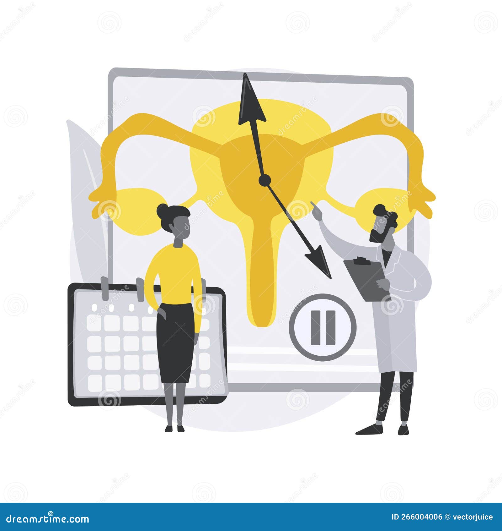 Menopause Abstract Concept Vector Illustration Stock Vector