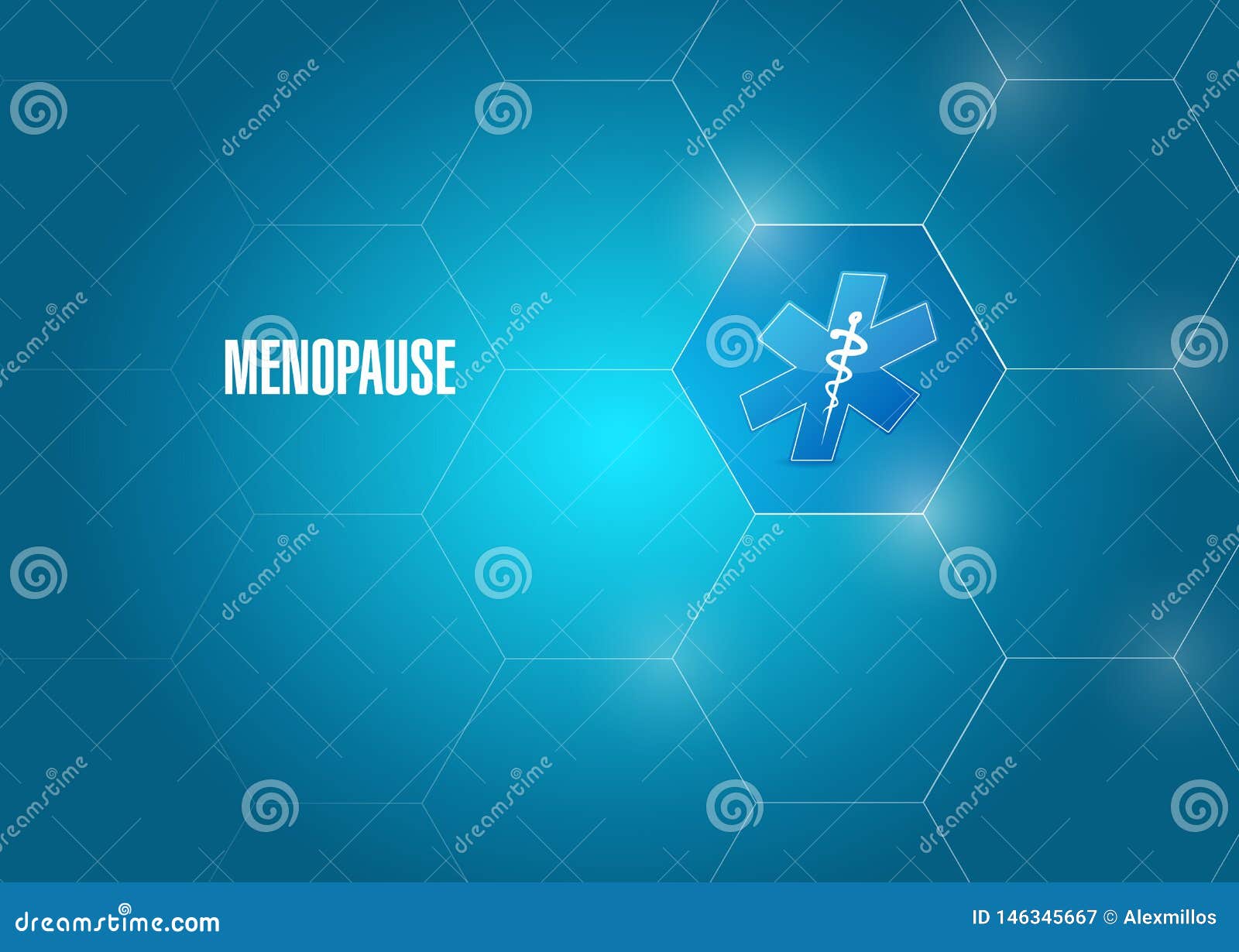 Menopause Background and Medical Symbol Stock Illustration ...