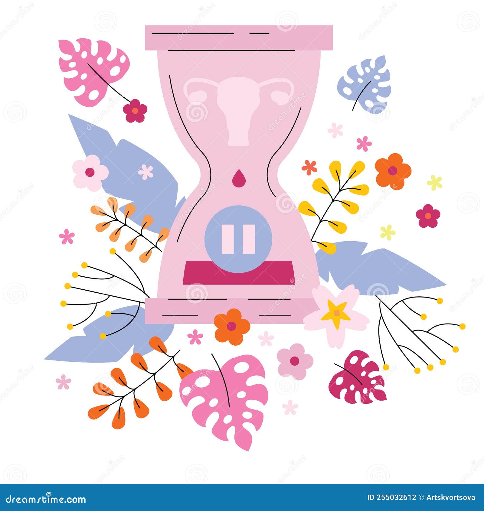 Menopause Climacteric Icon Cartoon Vector Woman Cycle Cartoondealer