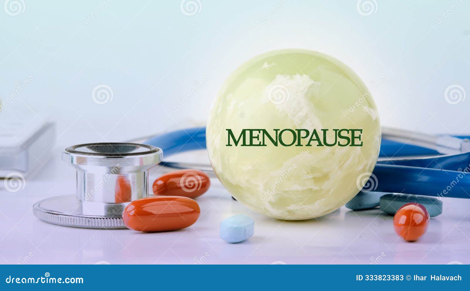 Menopause Creative Concept. Menopause Word Letters Text on the Ball ...