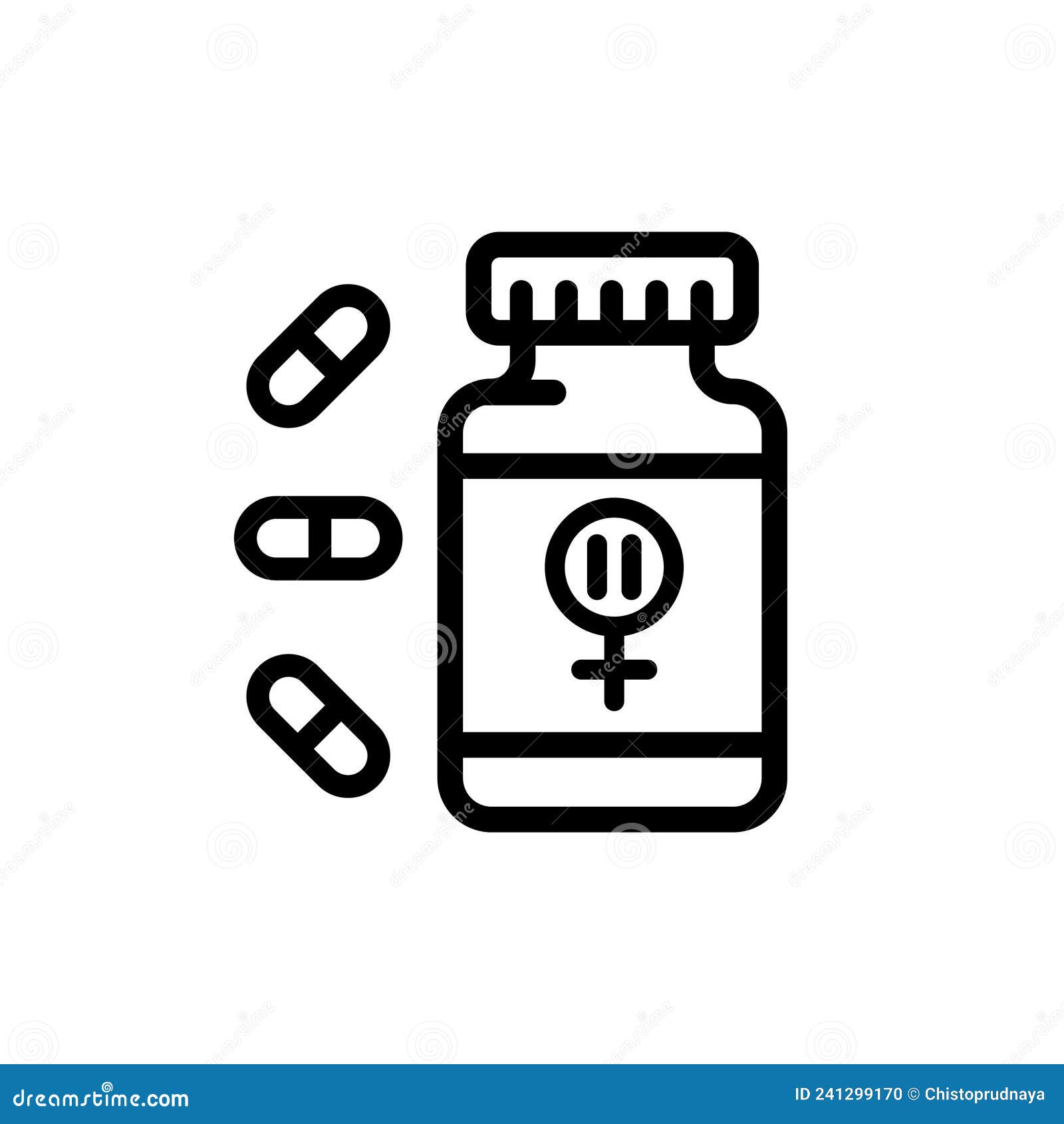 Menopause Flat Icons Woman Sickness Vector Line Signs For Web