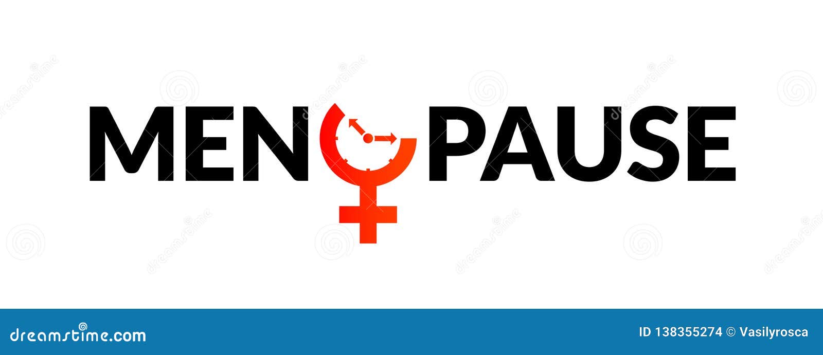 Menopause Icon Awareness Woman Fertility Age Clock Menstrual Period