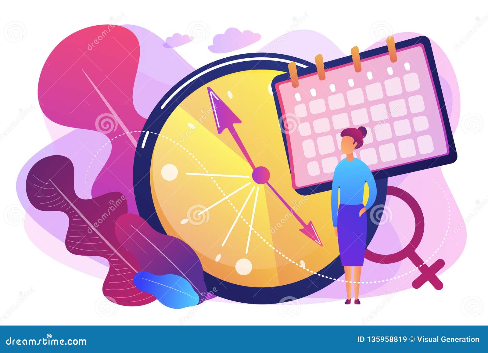 Menopause Concept Vector Illustration Stock Vector Illustration Of
