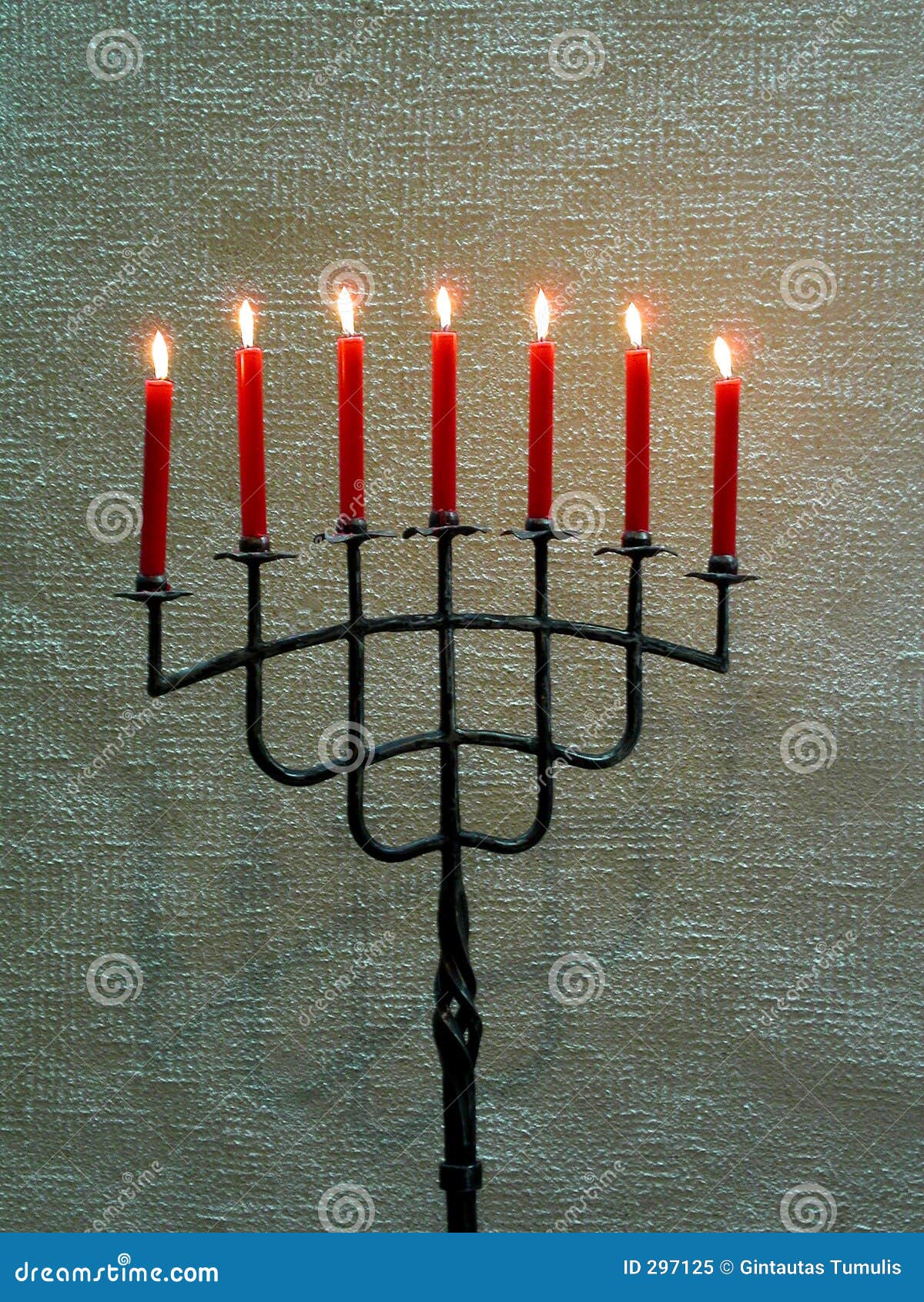 Menora stock image. Image of judaism, menorah, judaic, light - 297125