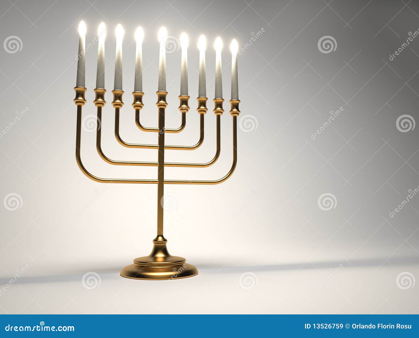 Menorah stock illustration. Illustration of hanukah, chanukkah - 13526759
