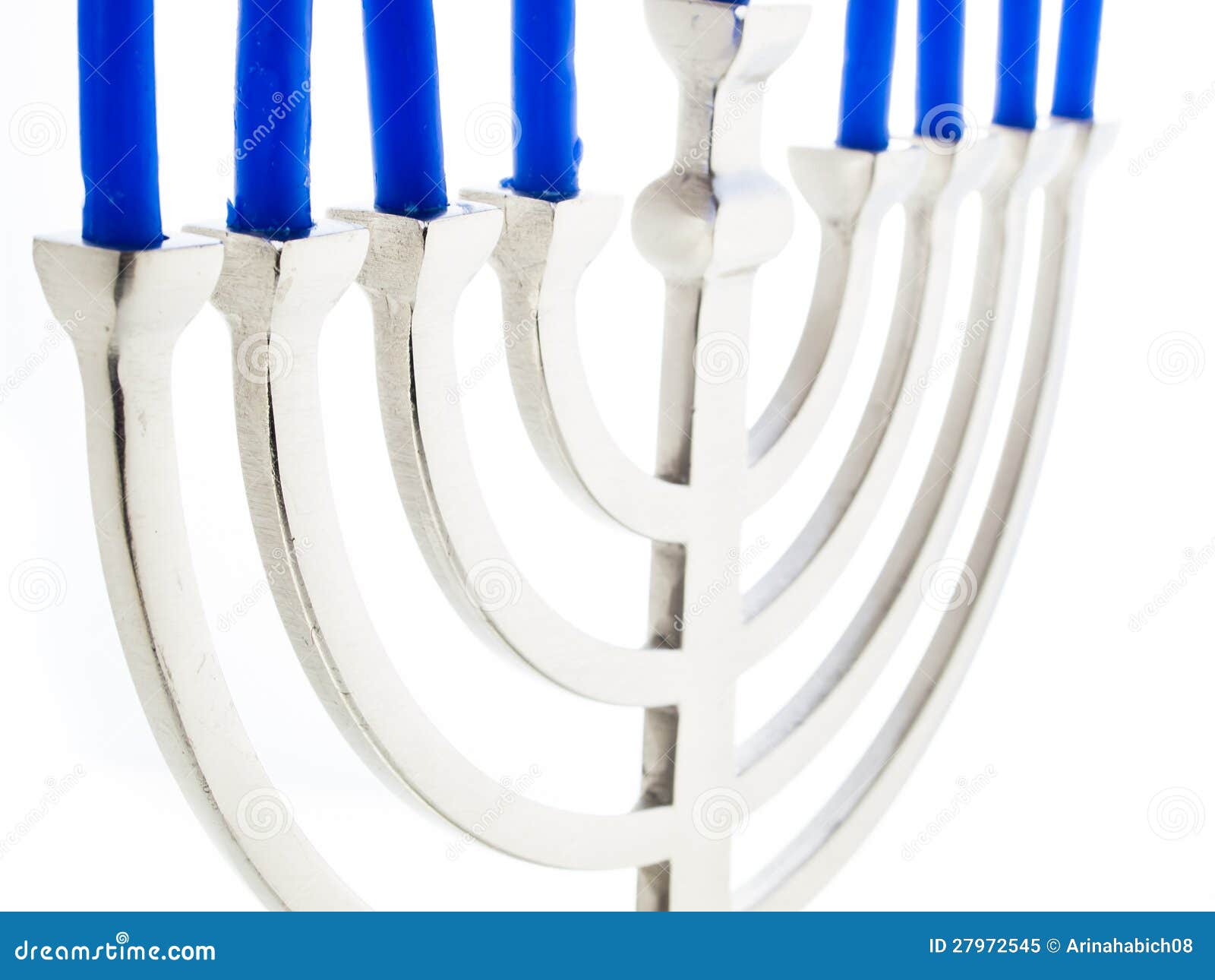 Menorah stock image. Image of candelabrum, hanukkah, blue - 27972545