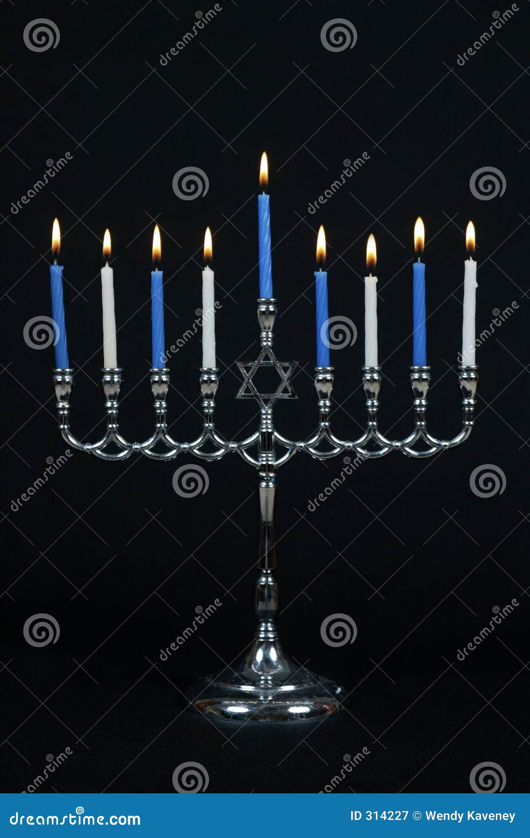 Menorah and Candles stock image. Image of lights, hanukkah - 314227