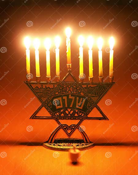 Menorah and Dreidel stock image. Image of shalom, peace - 177921