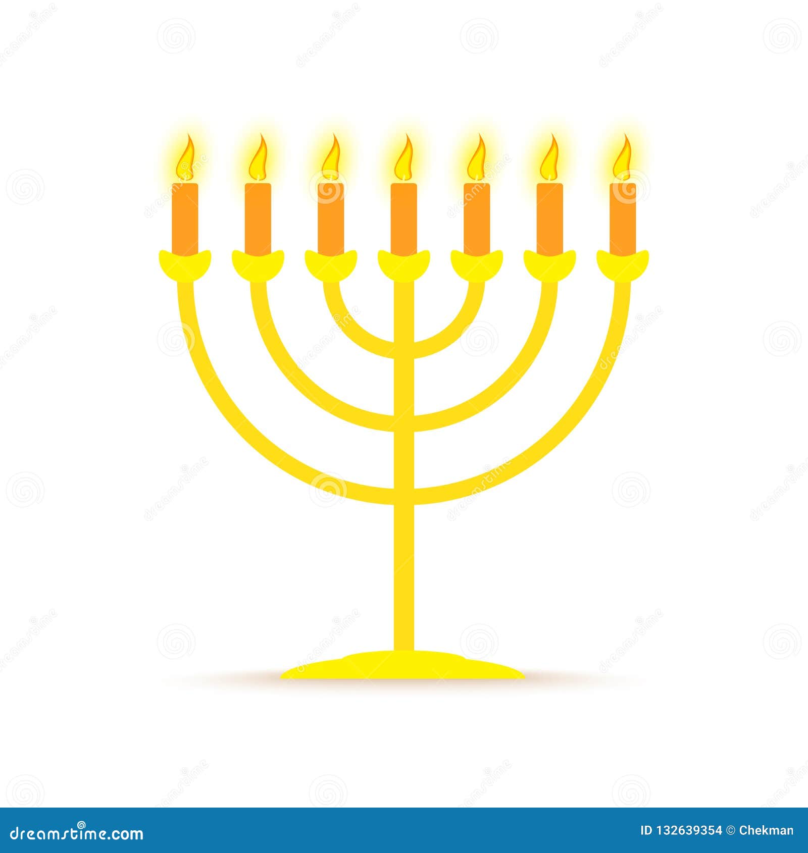 Menorah Hanukkah Symbol Wallpaper Cartoon Vector | CartoonDealer.com ...